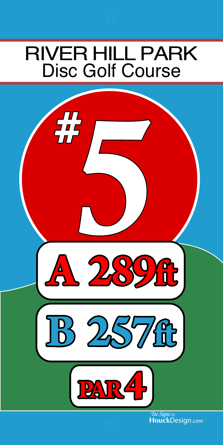 Disc Golf Tee Signs - Silver Level